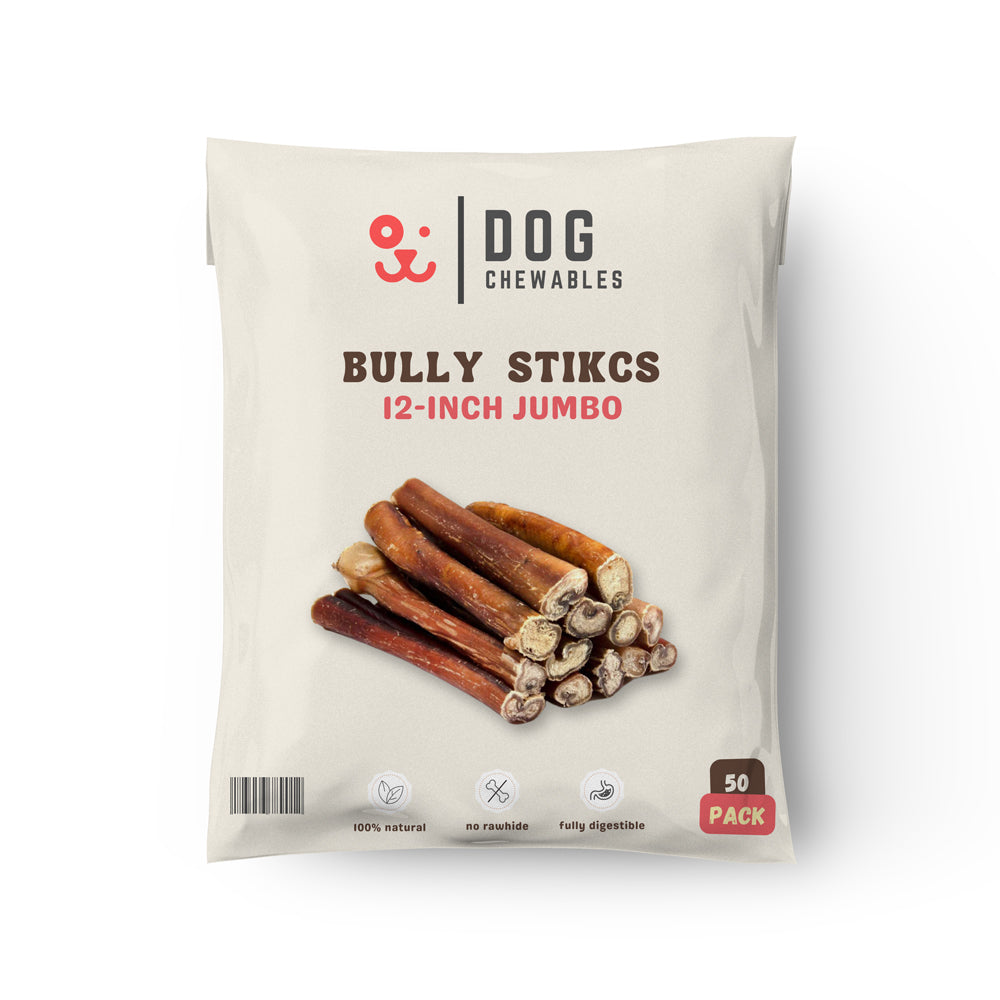 12 Inch Jumbo Bully Sticks – Dog Chewables